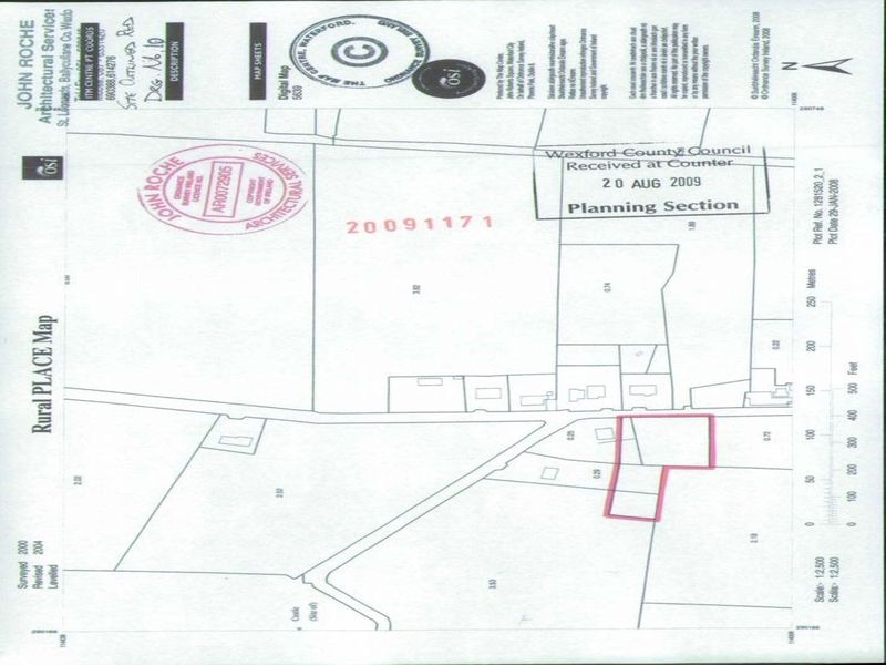 Site with FPP at Tullycanna, Ballymitty, Co. Wexford - Kehoe & Assoc